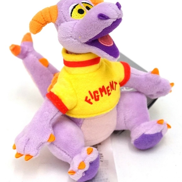 Disney | Toys | Disney Epcot Figment Magnetic Shoulder Plush | Poshmark
